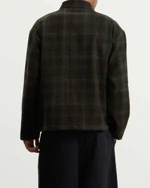 You Must Create Wool Check Pj Overshirt