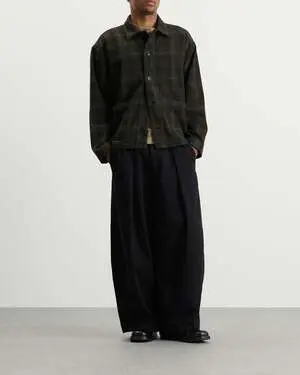 You Must Create Wool Check Pj Overshirt