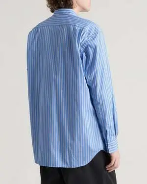 Comme Des Garçons Zipped Cotton Frill Shirt