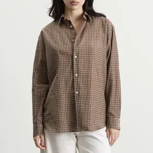 Auralee Airy Light Cotton Check Shirt