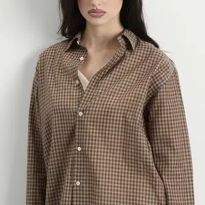 Auralee Airy Light Cotton Check Shirt