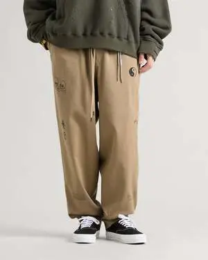 MASTERMIND WORLD Doodle Print Regular Easy Pants