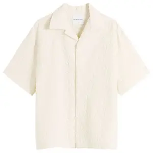 MKI MIYUKI ZOKU Ribbon Jacquard Vacation Shirt - Ecru
