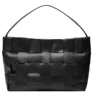 ST. AGNI Woven Large Tote - Black