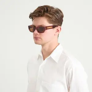 Bottega Veneta Bv1400s Intrecciato Wirecore Sunglasses