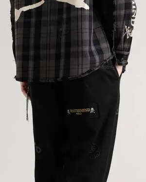 MASTERMIND WORLD Doodle Print Regular Easy Pants