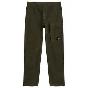 C.P. COMPANY Corduroy Lens Cargo Pant - Ivy Green