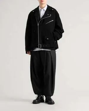 Comme Des Garçons Wool Gabardine Biker Jacket | | Nylon/wool | End Clothing