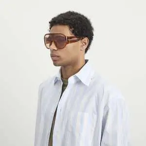Bottega Veneta Bv1345s Sunglasses - Havana/brown