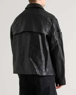 Rick Owens 2 Piece Leather Bomber Jacket