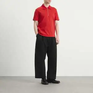 JIL SANDER Zip Shorts Sleeve Polo