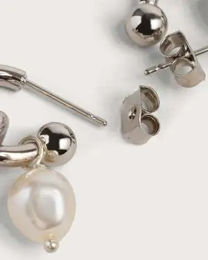 JUSTINE CLENQUET Ethan Pearl Earrings