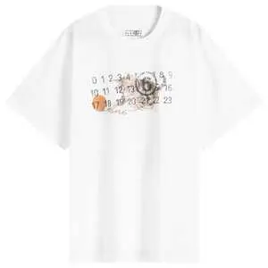 MAISON MARGIELA Kitten Number Logo T-shirt - White