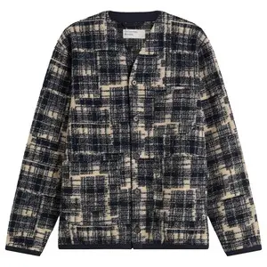 Universal Works Patch Check Fleece Cardigan