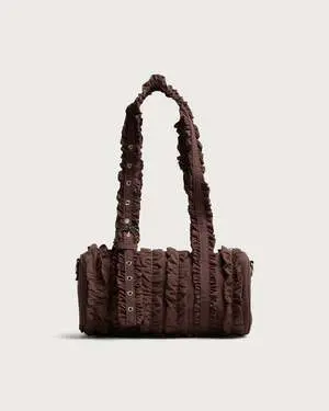 DAMSON MADDER Waverly Mini Ruffle Barrel Bag