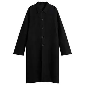 Rick Owens Buttoned Brad Coat Jacket - Black