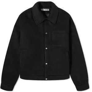 COLE BUXTON Wool Overshirt - Black