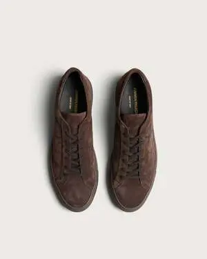 COMMON PROJECTS Achilles Suede Sneakers - Dark Brown