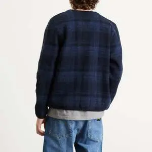 Universal Works Moh Check Fleece Cardigan