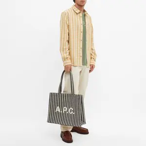 A.p.c. Diane Stripe Shopping Tote