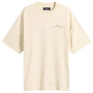 Amiri Ma Check Patch Skate T-shirt - Alabaster