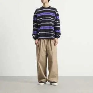 BEAMS Multi Stripe Long Sleeve T-shirt