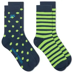 DAMSON MADDER 2 Pack Socks | Cotton/elastane/polyamide | End Clothing - Multicolor