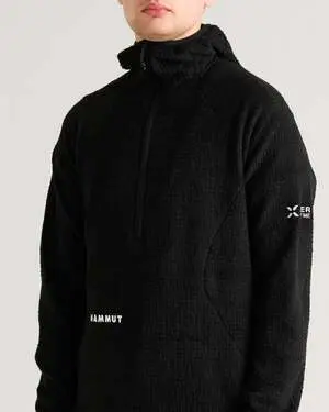 MAMMUT Eiger Free Air Half Zip Polartec Hoodie - Black