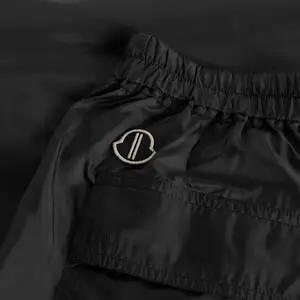 Rick Owens X Moncler Kiltshorts Drawstring Shorts - Black