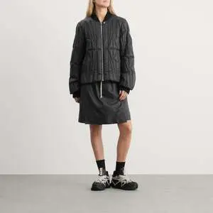 Rick Owens X Moncler Kiltshorts Drawstring Shorts - Black
