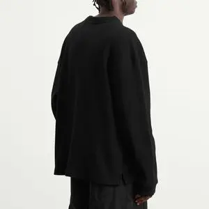 FRIZMWORKS Oversized Waffle Pocket Long Sleeve T-shirt