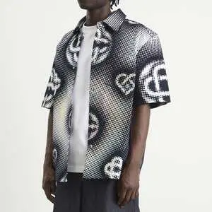 Casablanca Pearlescent Monogram Denim Shirt