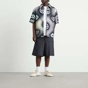 Casablanca Pearlescent Monogram Denim Shirt
