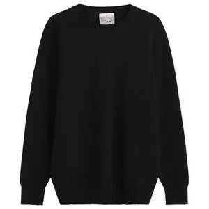 JAMIESON'S OF SHETLAND Crew Knit - Black