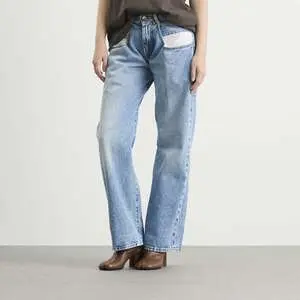 MAISON MARGIELA 5 Pockets Contrast Boyfriend Jeans