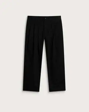 SCRT The Triple Pleat Trousers - Black