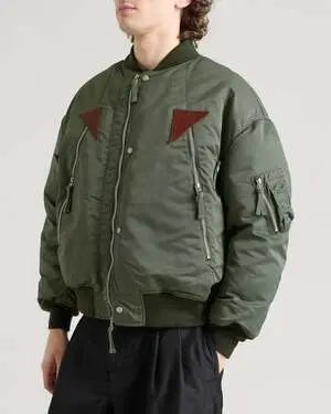 Comme Des Garçons Nylon Twill Bomber Jacket