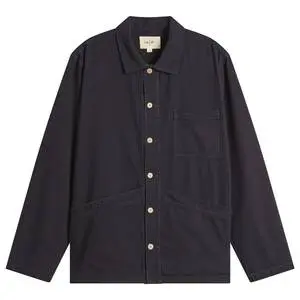 Folk Meyer Shirt Jacket - Black Herringbone