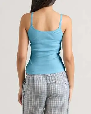 FRUITY BOOTY Lace Trim Tank Top