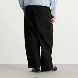 Studio Nicholson Sorte Deep Pleat Volume Pant