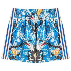 Adidas X Stone Roses Manchester United Aop Shorts | Size: | 100% Polyester | End Clothing - Multicolor