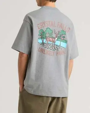 UNLIKELY DRY GOODS Crystal Falls Graphic T-shirt
