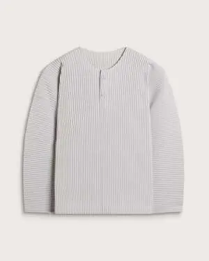 Issey Miyake Pleated Long Sleeve Top
