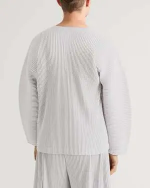Issey Miyake Pleated Long Sleeve Top