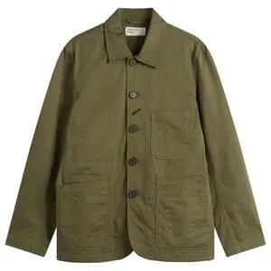 Universal Works Twill Bakers Jacket - Light Olive