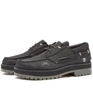 A-COLD-WALL* X Timberland 3 Eye Lug Boat Shoe - Black