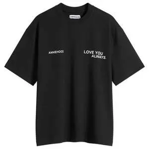 ANNIE HOOD Love You Always T-shirt - Black