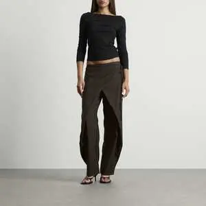 ST. AGNI Wrap Rouleau Pants