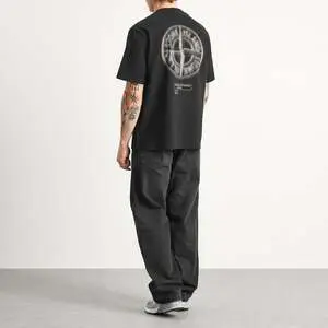 Stone Island Bleeding Numbers Compass Print T-shirt