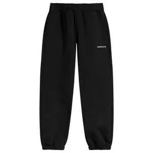 ANNIE HOOD Mini Logo Cuffed Joggers - Black